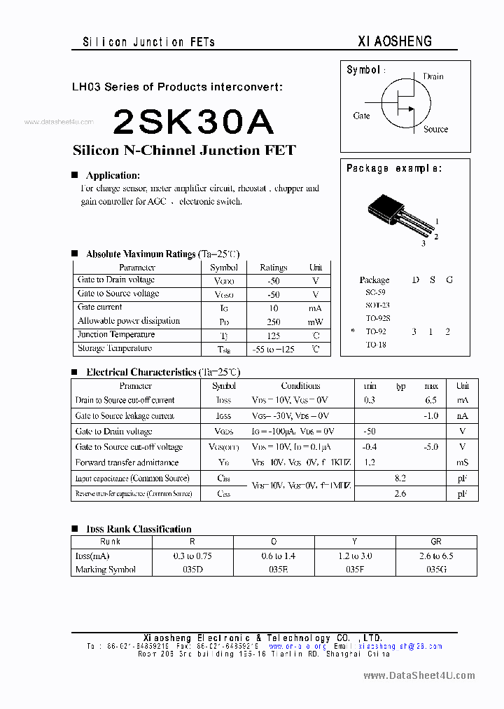 K30A_217069.PDF Datasheet Download --- IC-ON-LINE